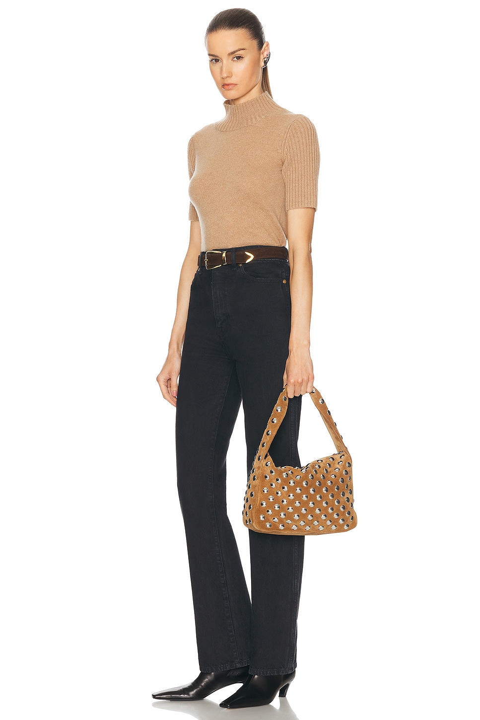 KHAITE KHAITE Elena Studded Shoulder Bag